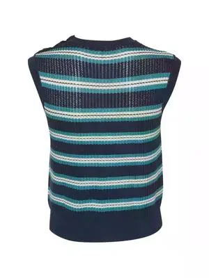 Loro Piana Striped Sleeveless Sweater