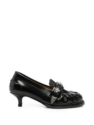 Toga Embellished Leather Pumps