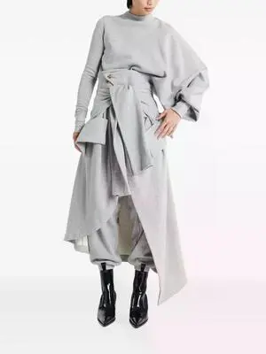 A.W.A.K.E. Mode Asymmetric Slouched-sleeve Sweatshirt
