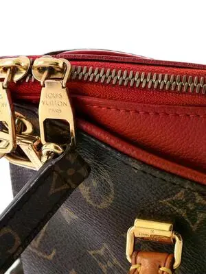 LOUIS VUITTON Pallas Tote Monogram Canvas With Leather Bb Shoulder Bag - Brown