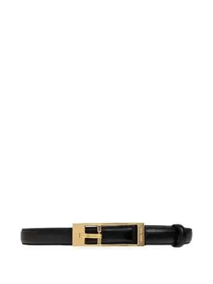 ANINE BING Elly Leather Belt - Black