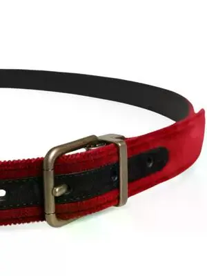 Dolce & Gabbana Velvet Buckle Belt