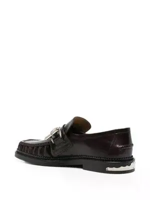 Toga Chain-link Ruched Loafers