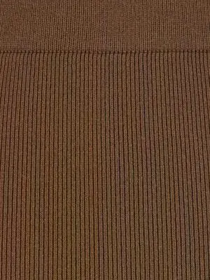 Max Mara Zucca Ribbed-knit Midi Skirt