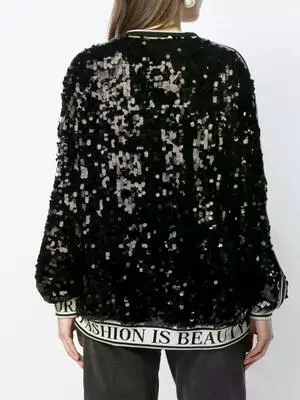 Dolce & Gabbana Sequin Slogan Sweatshirt
