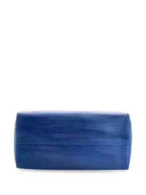 LOUIS VUITTON Speedy Handbag Epi Leather 35 Satchel - Blue