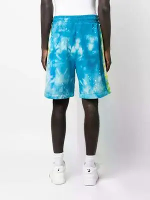 Palm Angels Tie Dye-print Cotton Track Shorts