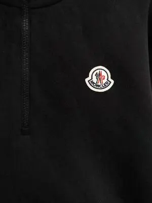 Moncler Logo-patch Quarter-zip Sweatshirt