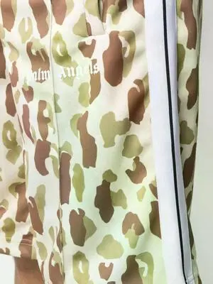 Palm Angels Logo Camouflage-print Shorts