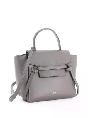 Celine Belt Bag Textured Leather Nano Shoulder Bag
