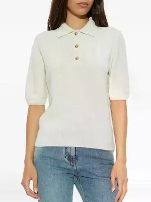 Balmain Short-sleeve Wool Polo Shirt