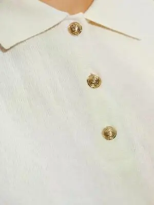 Balmain Short-sleeve Wool Polo Shirt