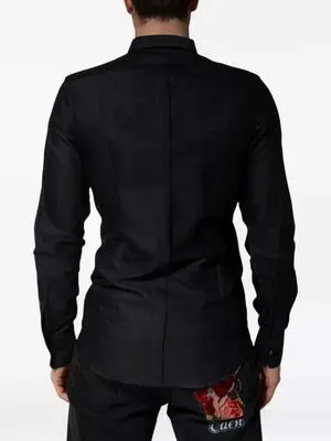 Dolce & Gabbana Polka-dot Long-sleeve Shirt