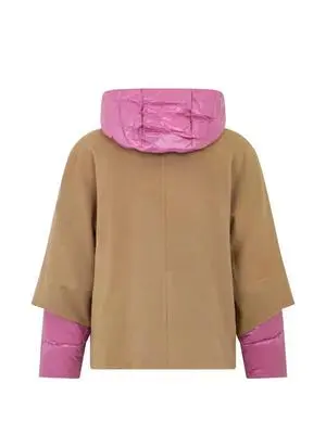 Herno Hooded Layered-sleeve Jacket