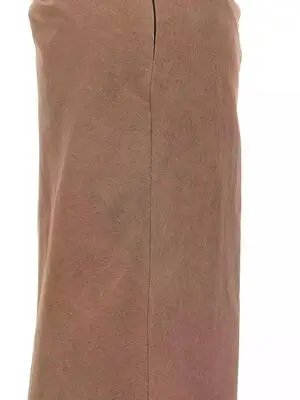 DIESEL® Draped Denim Midi Skirt