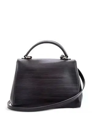 LOUIS VUITTON Cluny Top Handle Bag Epi Leather Bb Satchel - Black