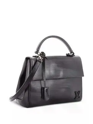 LOUIS VUITTON Cluny Top Handle Bag Epi Leather Bb Satchel - Black