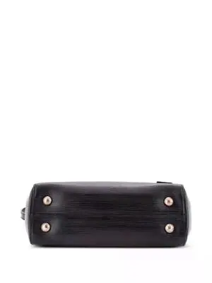 LOUIS VUITTON Cluny Top Handle Bag Epi Leather Bb Satchel - Black