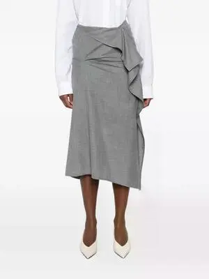 Victoria Beckham Draped Tailored Skirt