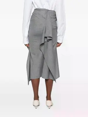 Victoria Beckham Draped Tailored Skirt