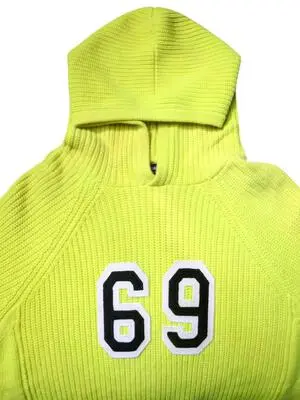 Dolce & Gabbana 69-patchwork Ribbed Hoodie