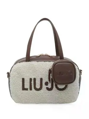 Liu Jo Logo-patch Faux-shearling Tote Bag