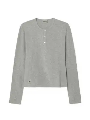 CARRER Lis Henley Long-sleeve T-shirt - Grey
