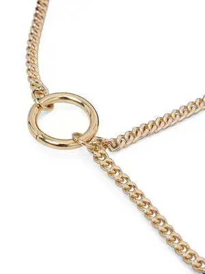 TWINSET Logo-plaque Chain-link Shoulder Bag - Red
