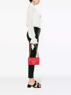 Pinko Mini Love Crossbody Bag - Red