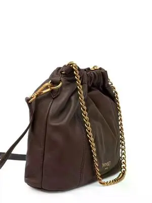 TWINSET Tassel-detail Ruched Shoulder Bag - Brown