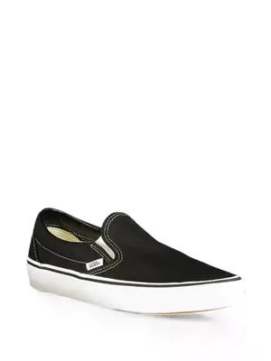 VANS Contrast-stitch Slip-on Sneakers - Black