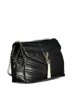 MARIO VALENTINO Quilted Leather Shoulder Bag - Black