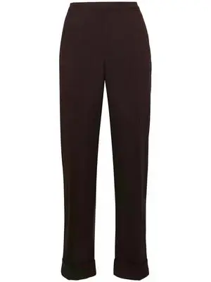 Aspesi Cotton Straight-leg Trousers - Brown