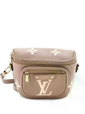 LOUIS VUITTON Bum Bag Bicolor Monogram Empreinte Giant Mini Belt Bag - Neutrals