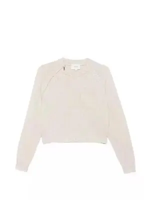 Ba&sh Zip-detail Cable-knit Sweater