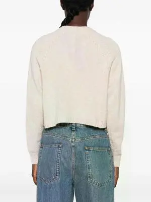 Ba&sh Zip-detail Cable-knit Sweater