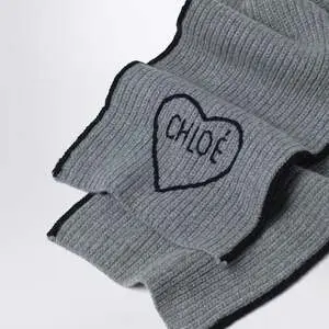 Chloé Encoeur Wool And Cashmere Scarf