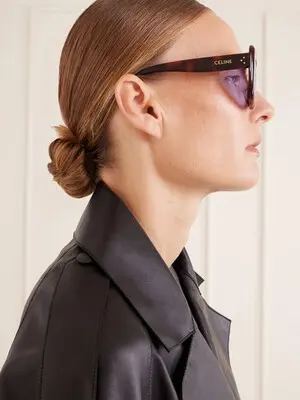 Celine Diane Round-frame Acetate Sunglasses