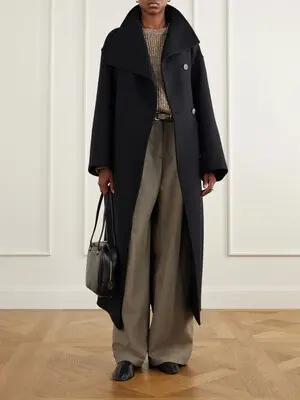 JOSEPH Fiore Belted Virgin Wool-blend Coat