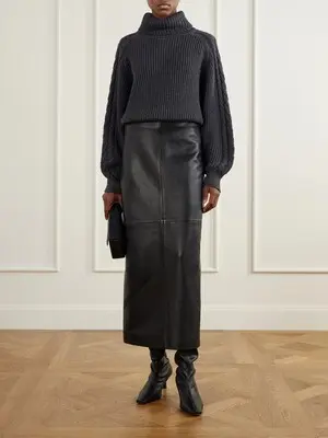 JOSEPH Alodina Ribbed Wool Turtleneck Sweater