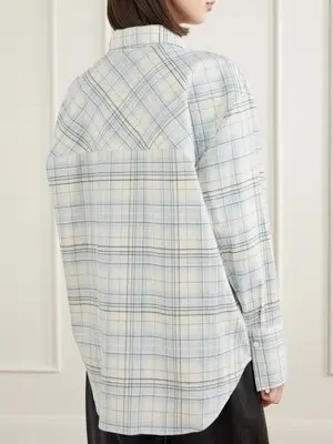RÓHE Checked Cotton-flannel Shirt