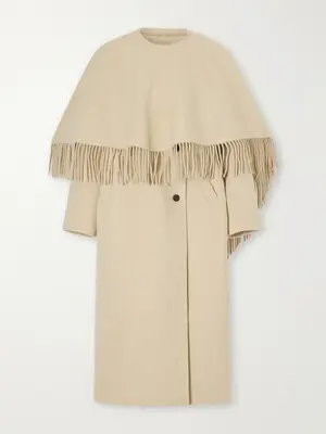 RÓHE Layered Fringed Wool And Alpaca-blend Coat