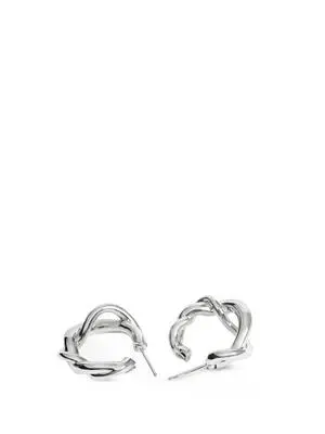 Monica Vinader Ochre Twisted Hoop Earrings