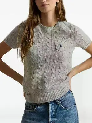 Polo Ralph Lauren Cable-knit Chest-pocket T-shirt