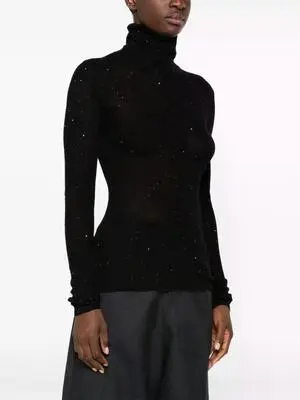 ELEH Sequin-embellished Roll-neck Sweater