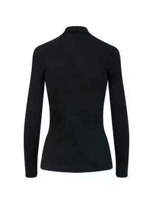 Max Mara Embroidered-logo Turtleneck Sweater