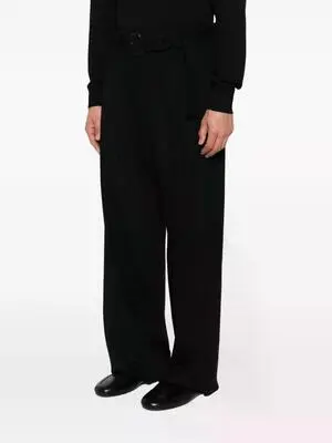 Emporio Armani Belted Pleated Trousers