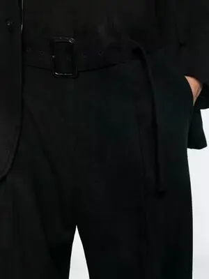 Emporio Armani Belted Pleated Trousers