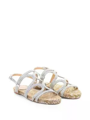 CastaÑer Pitra Handcrafted-weave Sandals - Silver