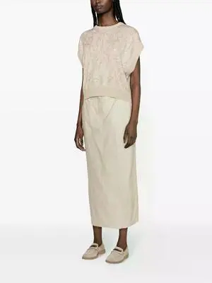 Brunello Cucinelli Sequin-embellished Top